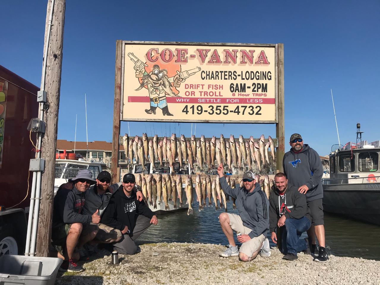 Lake Erie walleye charters :: Coe Vanna Charters, LLC